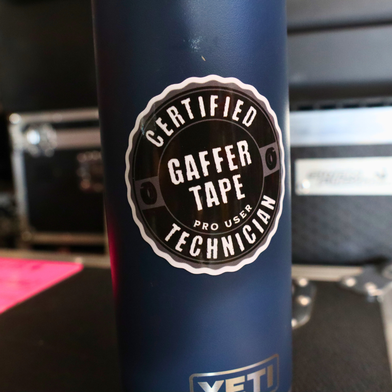 Gaffer Tape Technician Sticker - Gig Life Supply Co.
